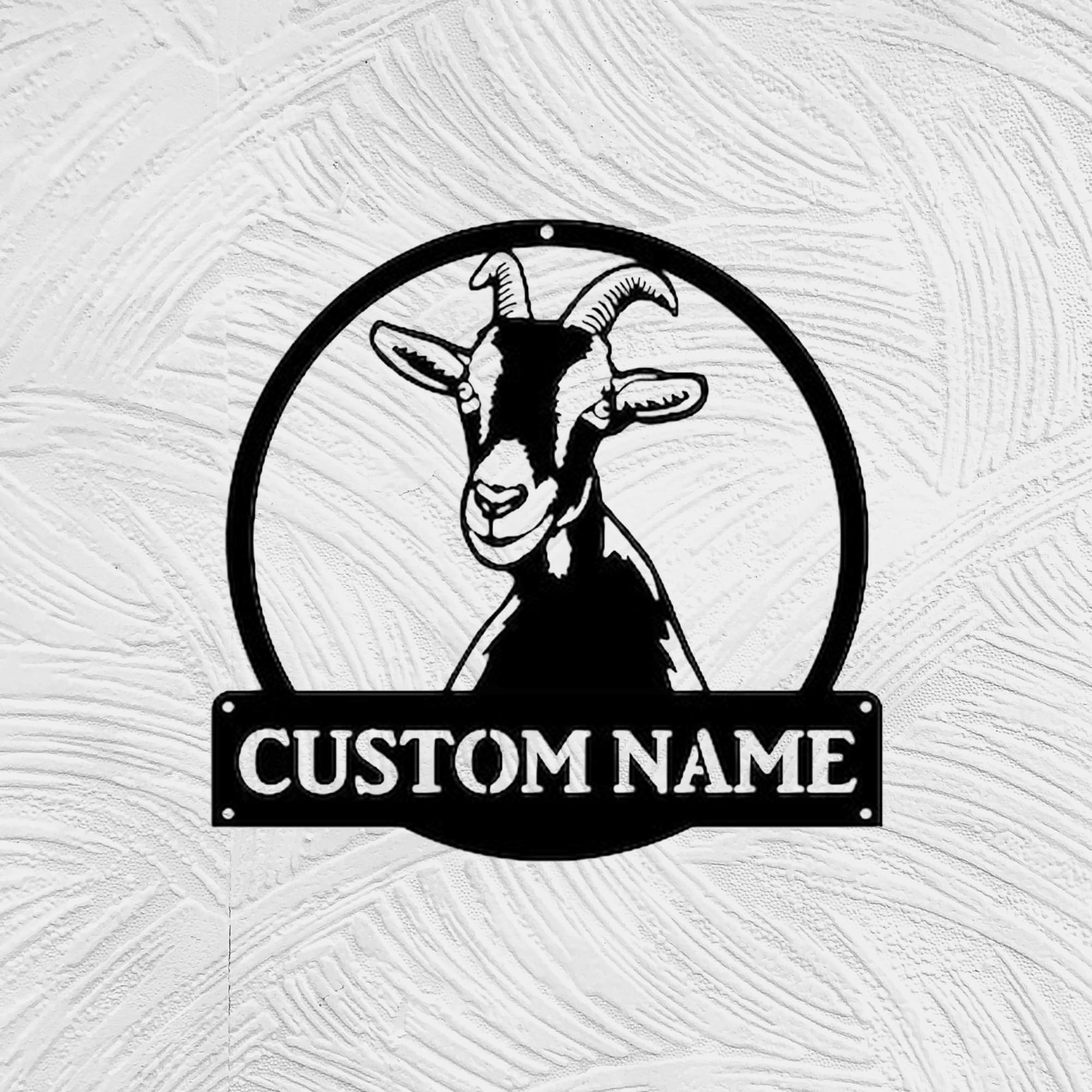 Amazon.com : Personalized Sheep Metal Sign, Custom Goat Farm Sign ...