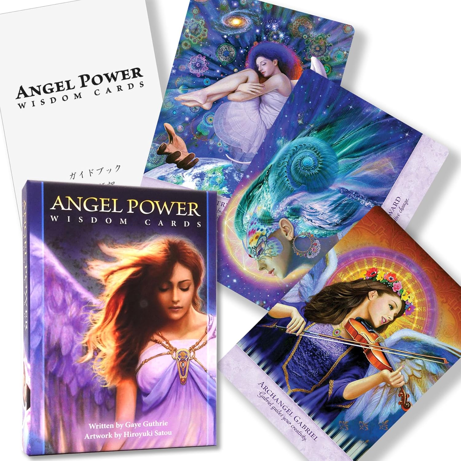 Amazon.co.jp: 【日本語解説書付き】エンジェル パワー ウィズダム カード Angel Power Wisdom Cards 正規品 オラクルカード : おもちゃ