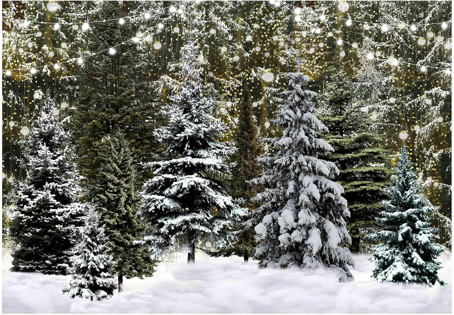 Amazon.com : Allenjoy 7X5ft Christmas Winter Snowfield Photography ...