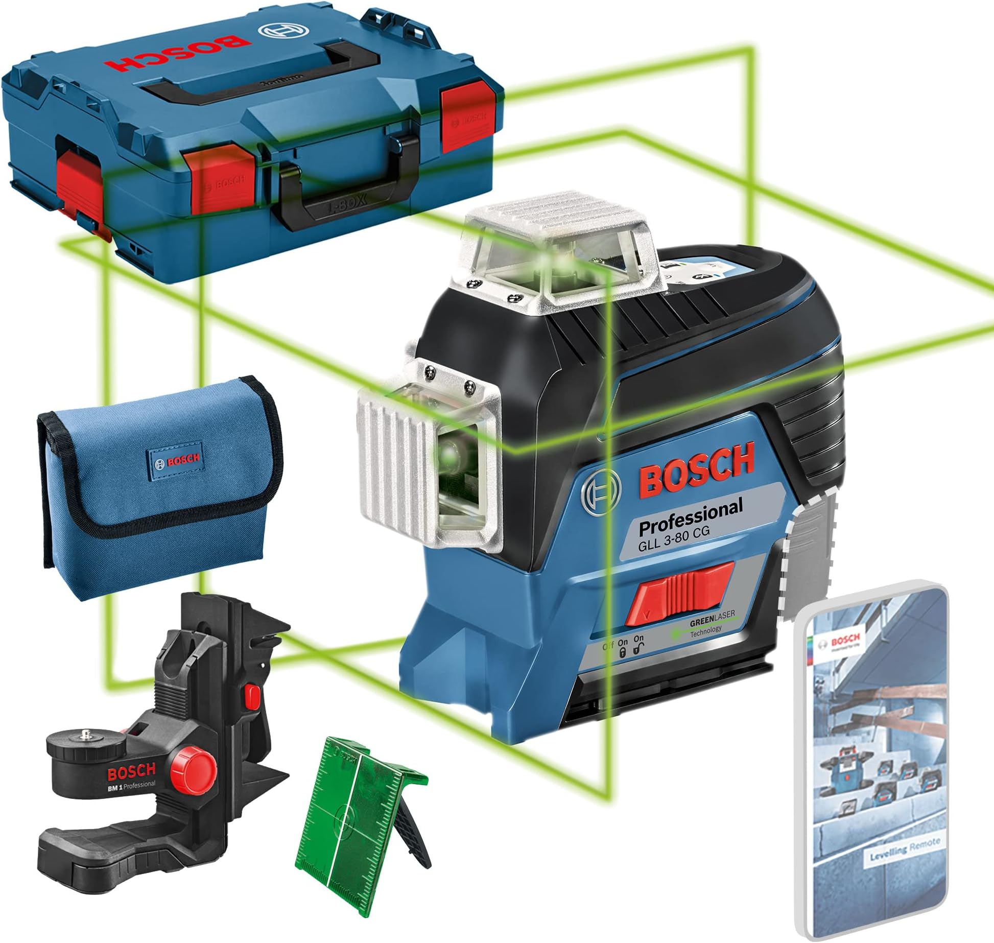 Bosch Professional 12V System Linienlaser GLL 3-80 CG (Ohne Akku ...