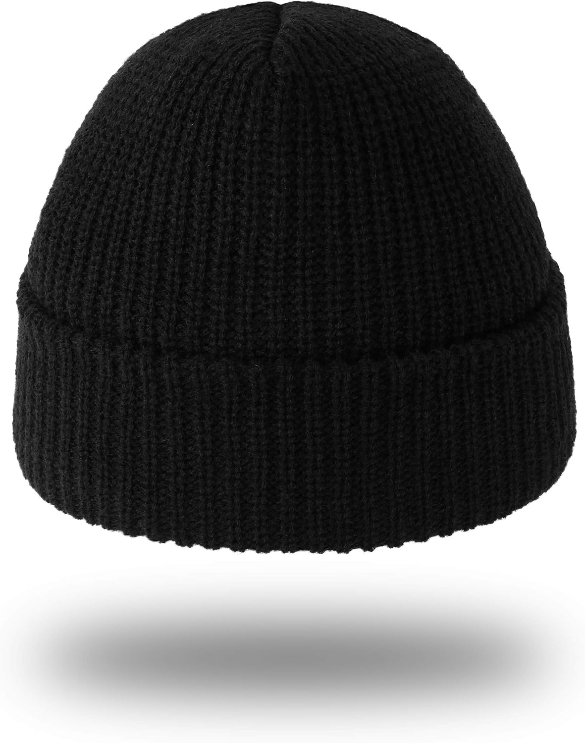 Warm men's roll cap with wide cuff up to 64 cm head circumference ...