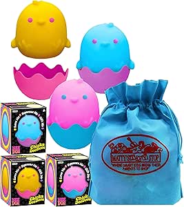 Amazon.com: Schylling Nee Doh Chicka DeeDoos...Groovy, Squishy, Squeezy, Stretchy Stress Fidget ...