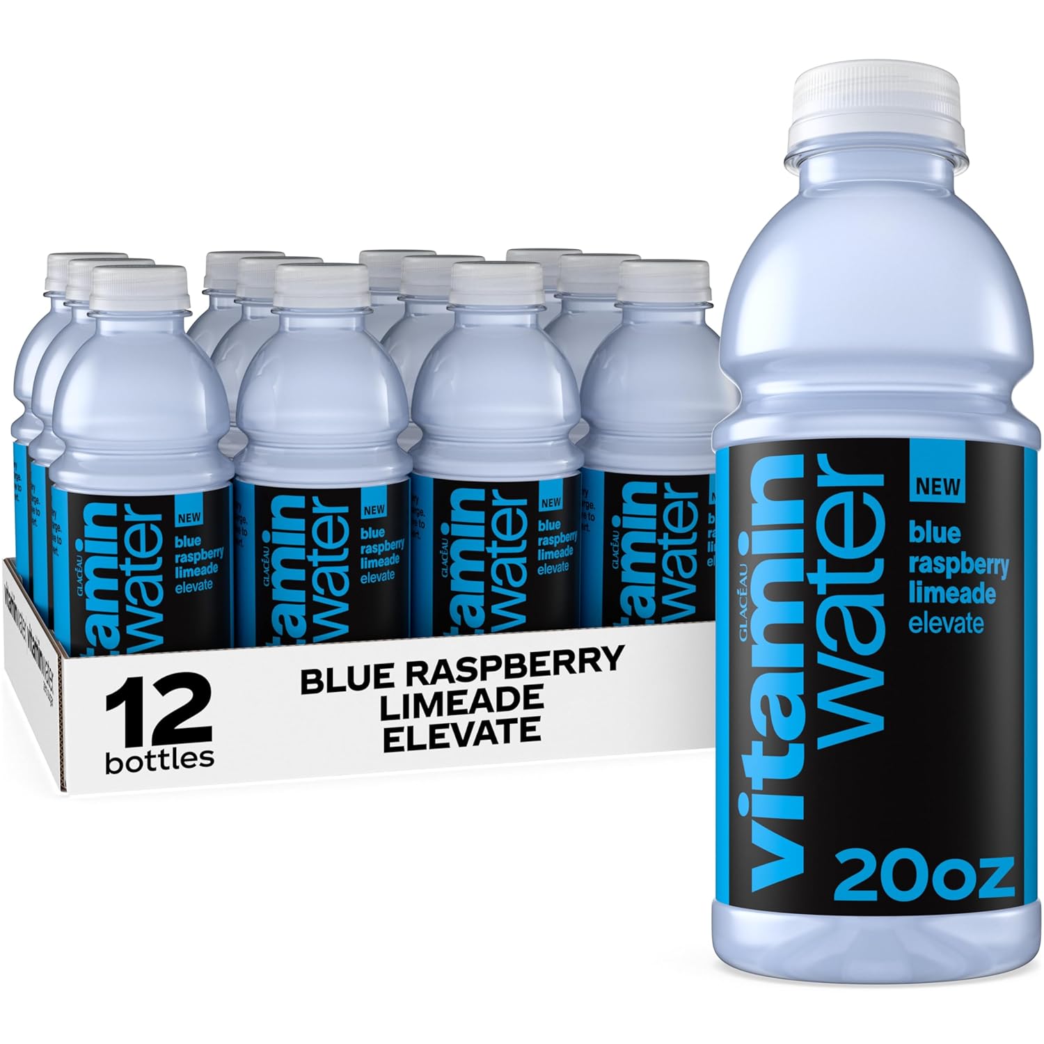 vitaminwater Blue Raspberry Limeade Elevate Nutrient Enhanced Water ...