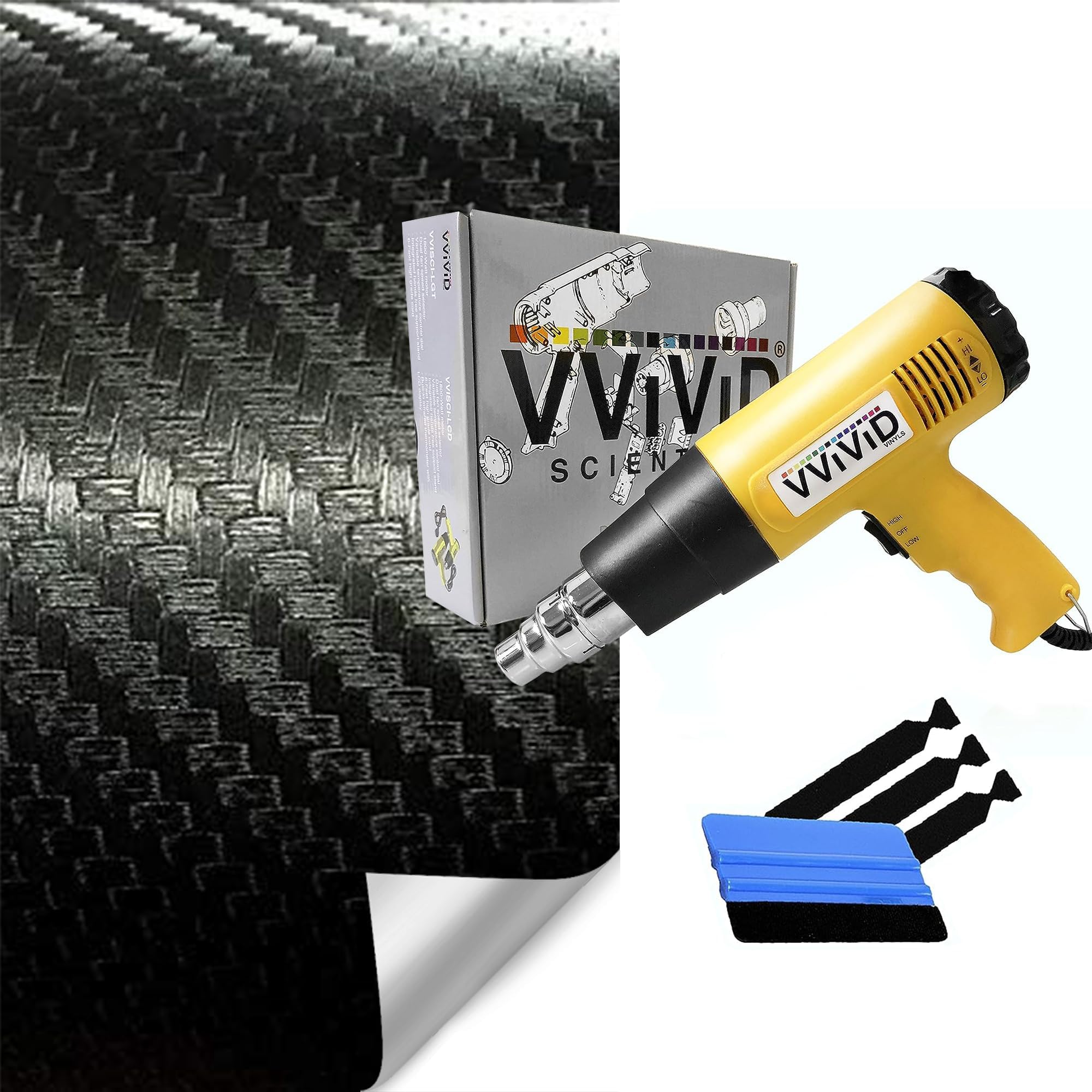 Amazon.com: VViViD XPO Black Carbon Fiber (25ft x 5ft) Car Wrap and ...