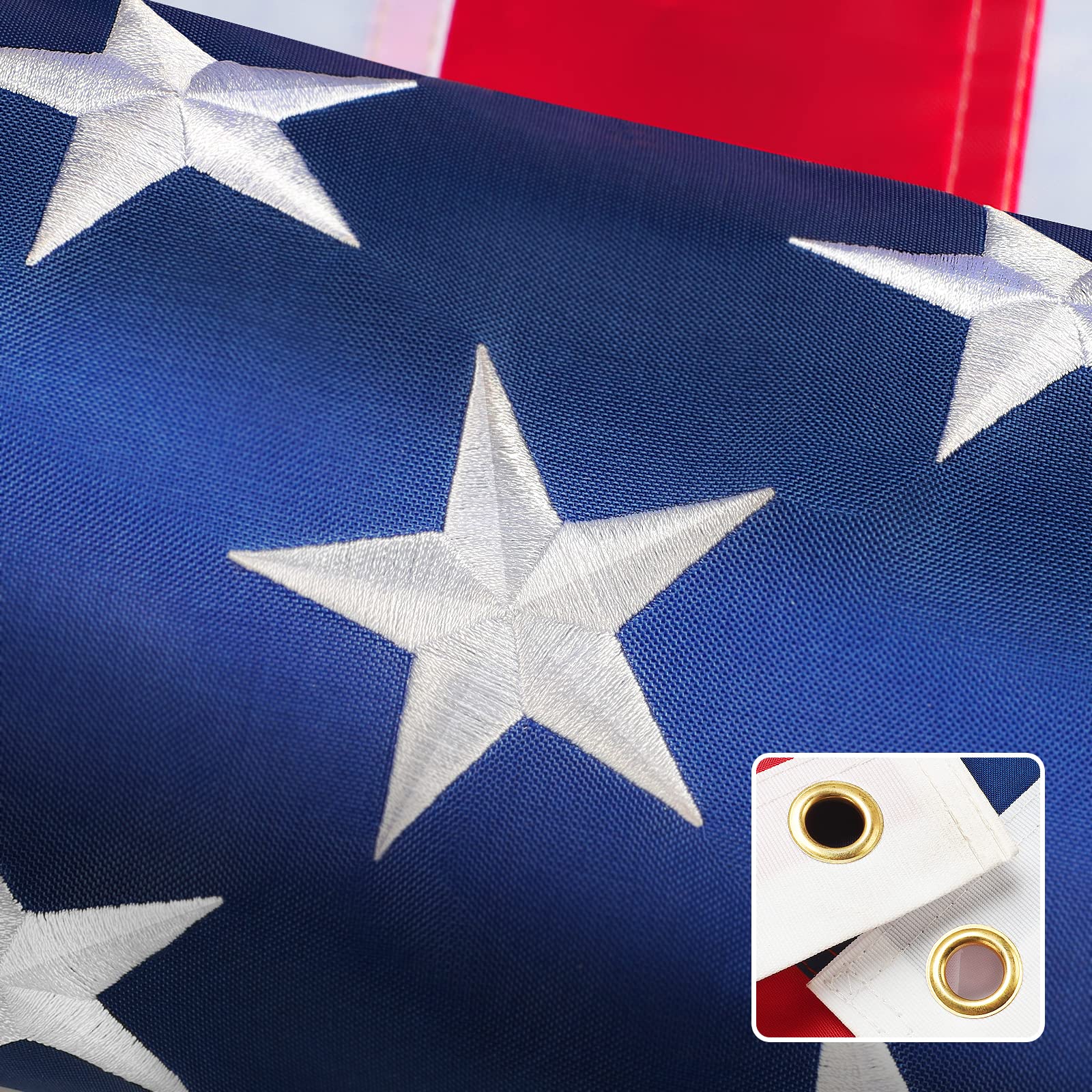 American Flag 3x5 Ft Outdoor Heavy Duty, 210D USA Flags Outdoor ...