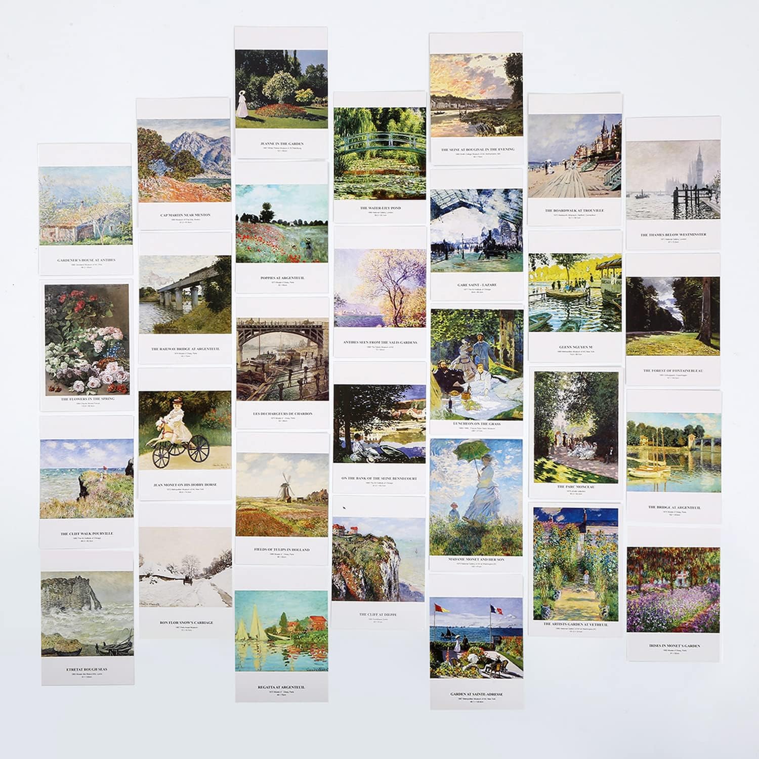 Claude Monet Art Postcards, Famous Painting Modern Artwork Post Cards ...