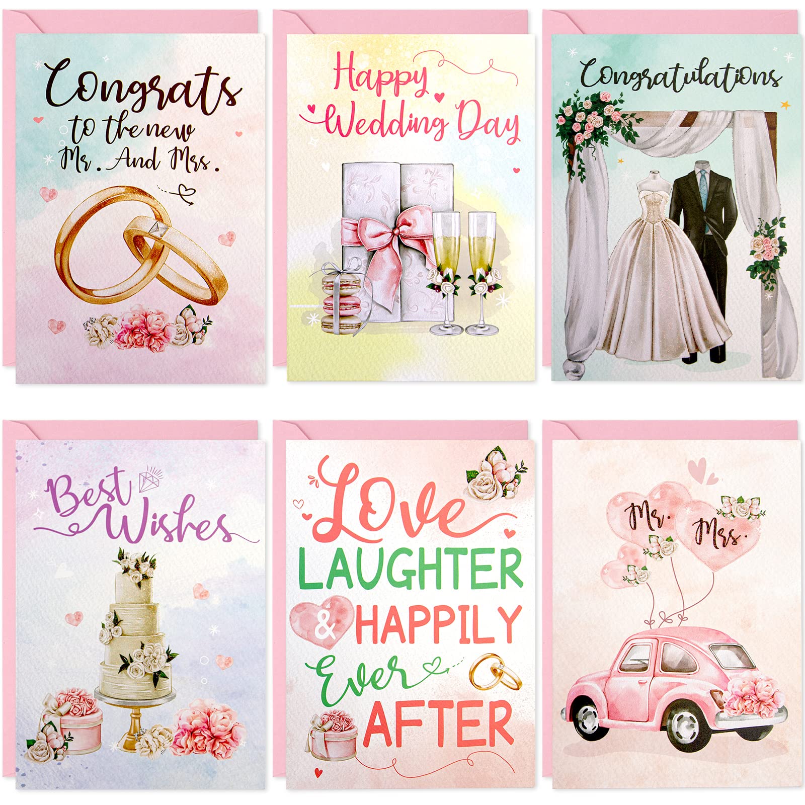 Amazon.com : ceiba tree Wedding Cards for the Bride and Groom ...