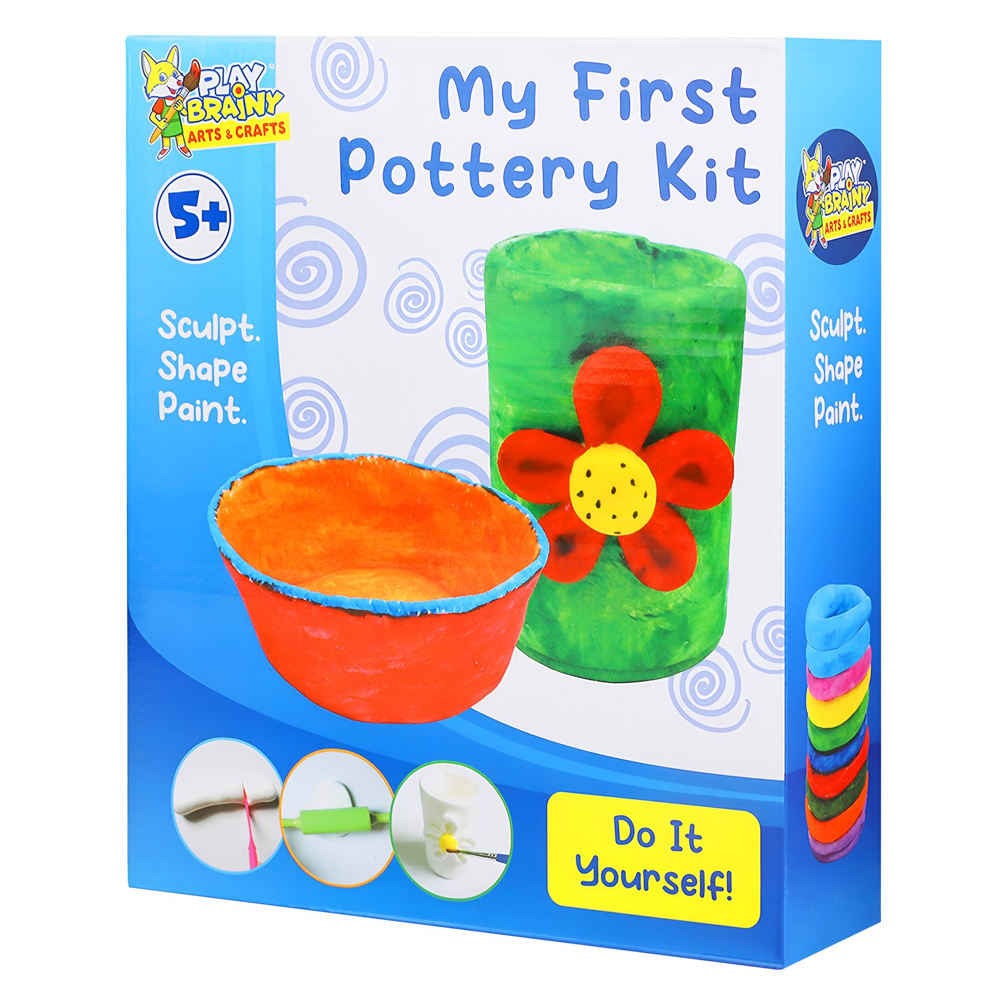 Snapklik.com : Brainy Pottery DIY Clay Art Kit - Creative Crafts For ...