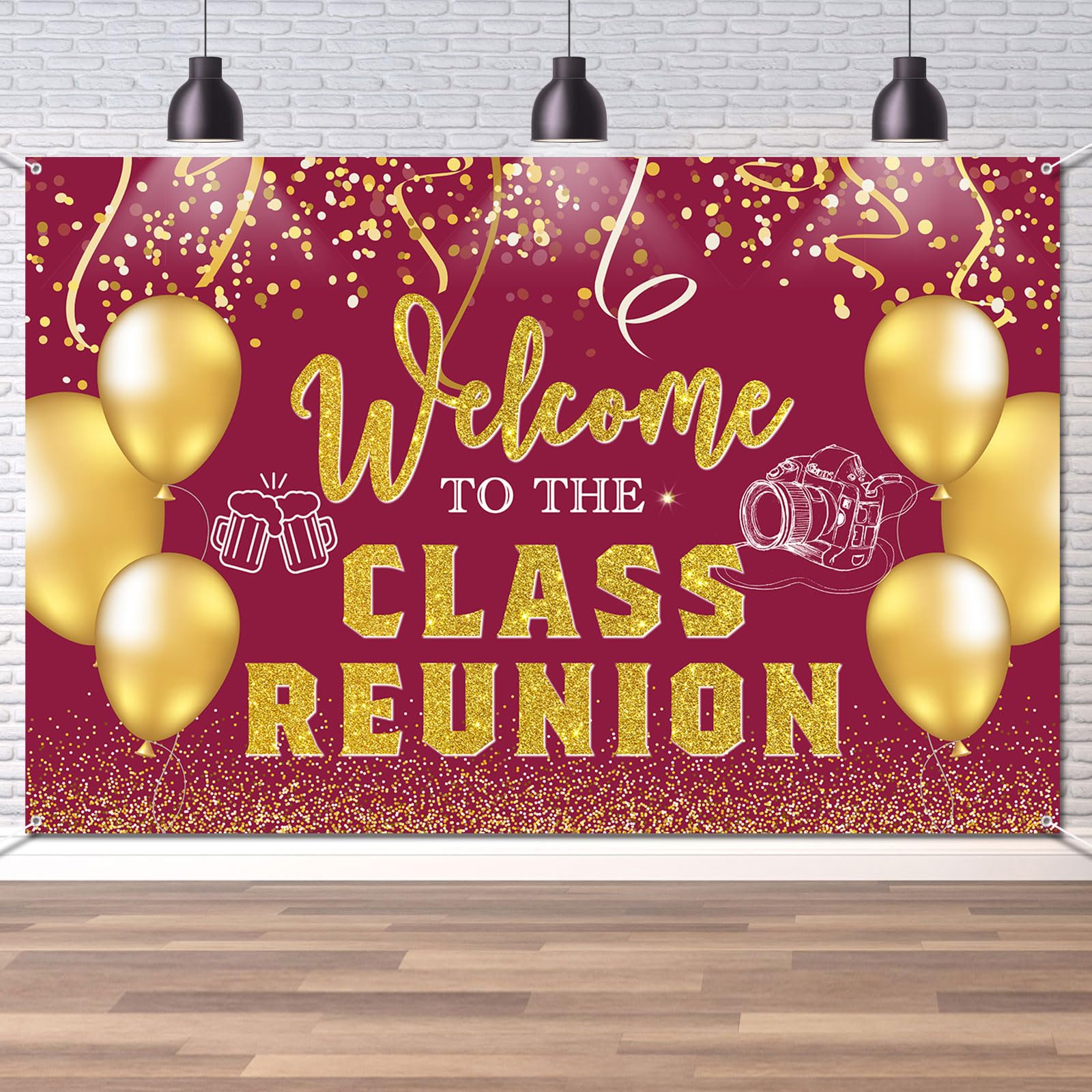 Amazon.com : Dill-Dall Welcome to Class Reunion Backdrop Wall Banner ...