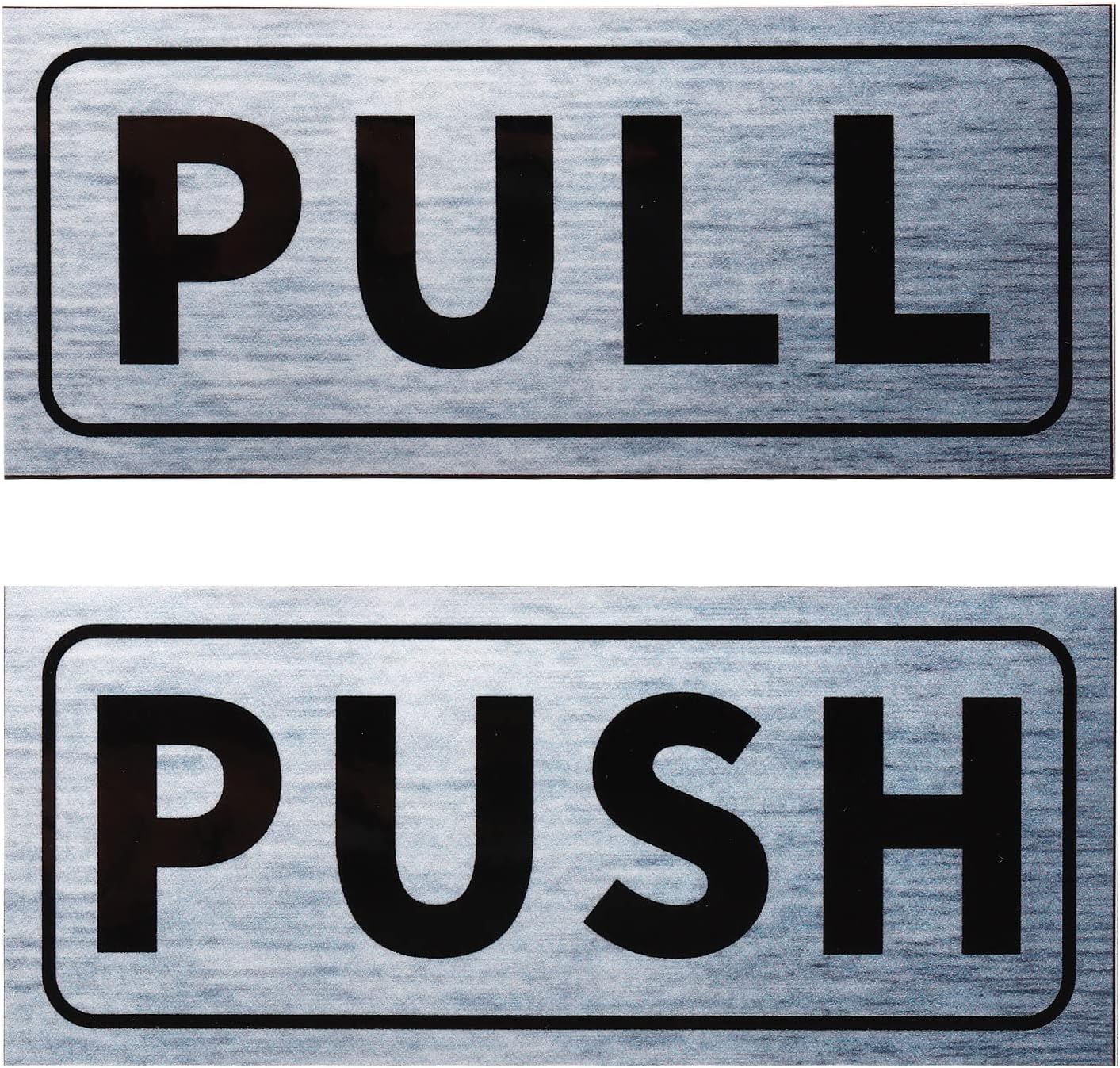 Amazon.com : PATIKIL Push Pull Door Sign, 1 Set 2"x5" PVC Self-Adhesive ...