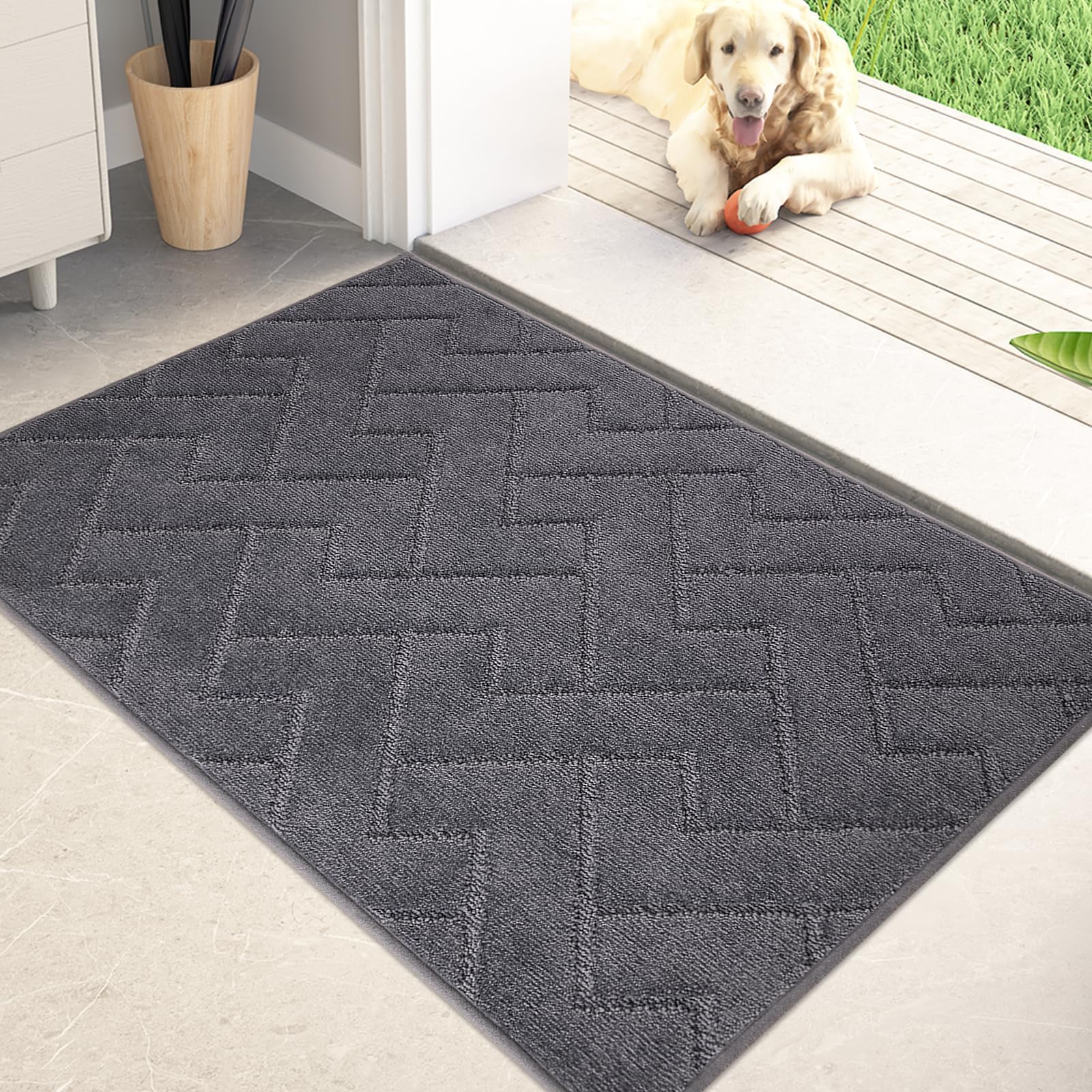 Amazon.com: Oiilores Washable Runner Rug, Dirt Trapper Door Mat Indoor ...