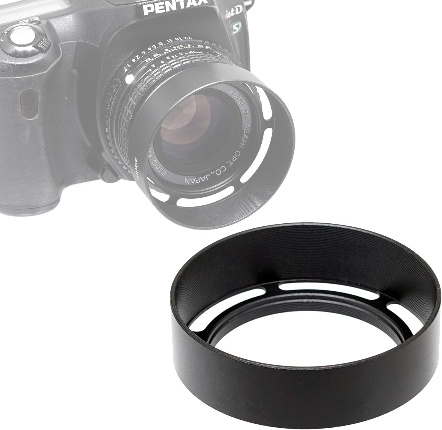Amazon.com : Fotasy Metal 43mm Vented Lens Hood, 43mm Screw-in Lens ...