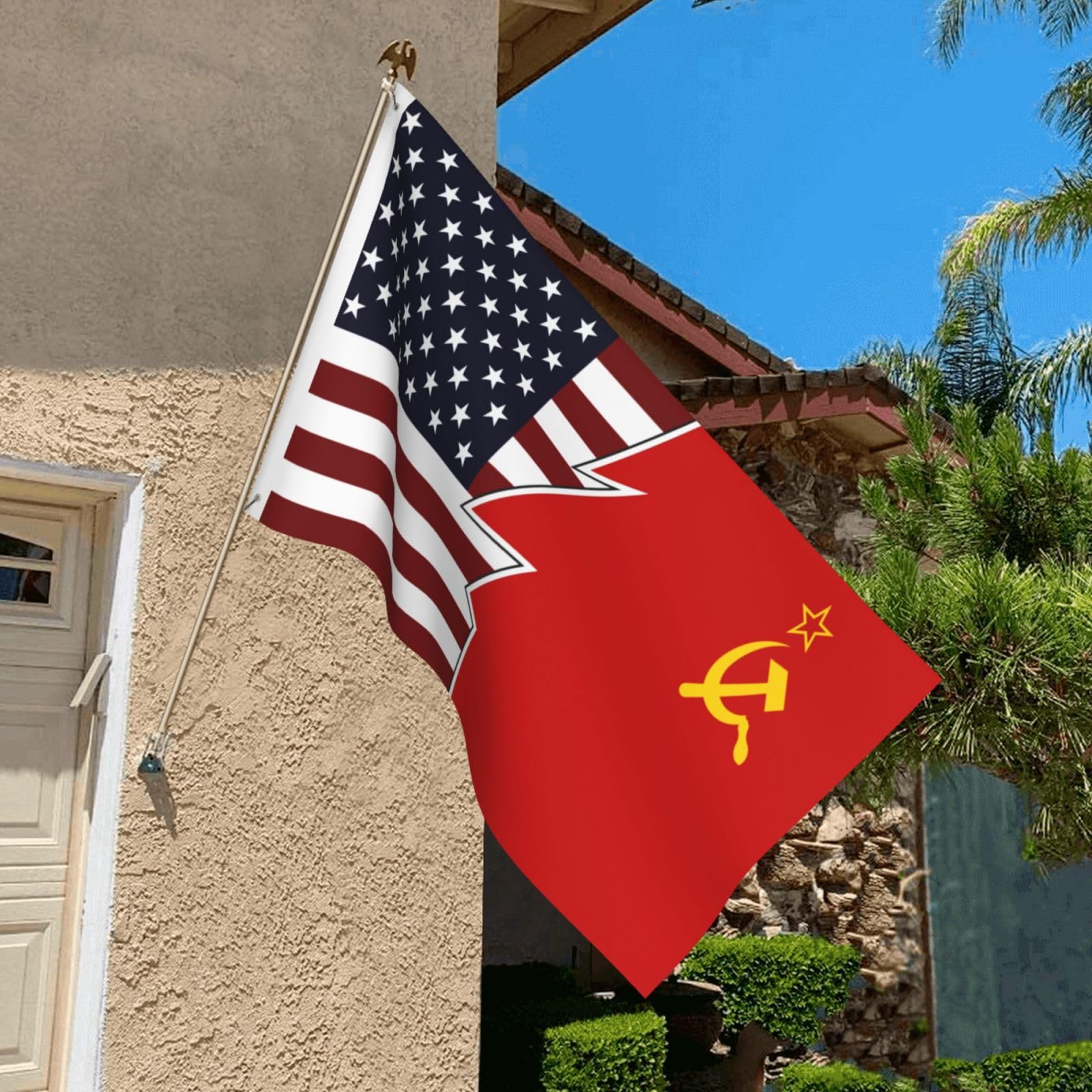 American Flag Vs Soviet