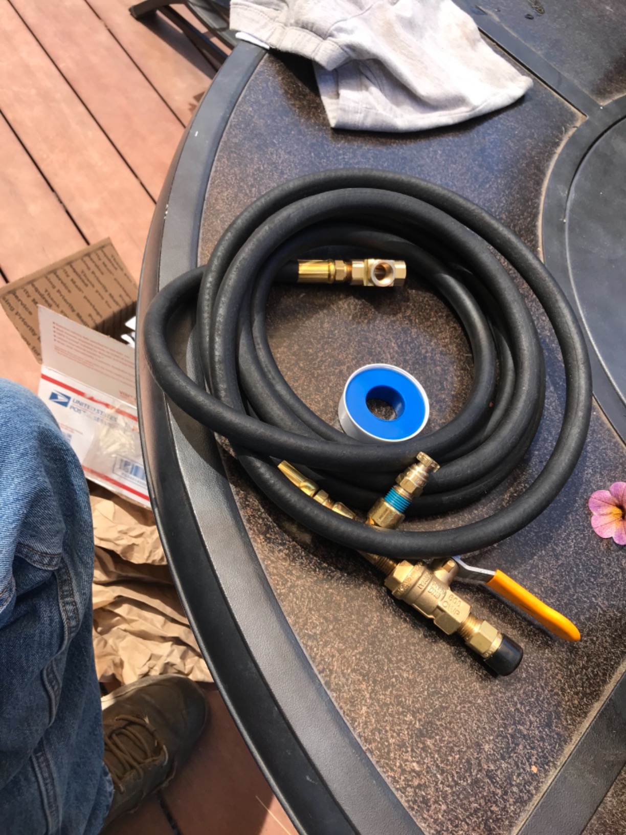 Amazon.com: 10ft Basic Liquid Propane Transfer Kit System Coupler Fill ...