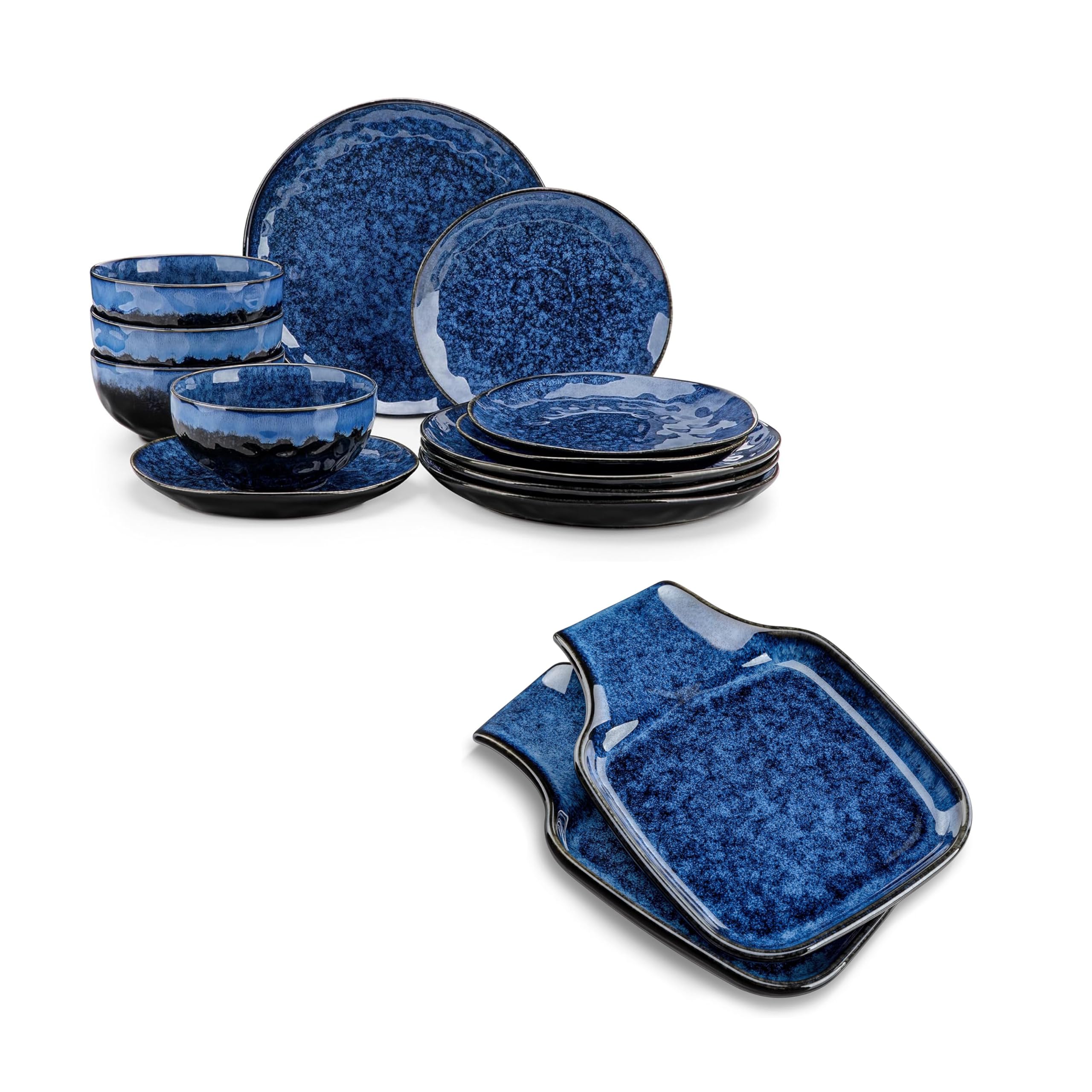 Amazon.com: vancasso Starry 12 Pieces Dinnerware Set Bundles Stern ...