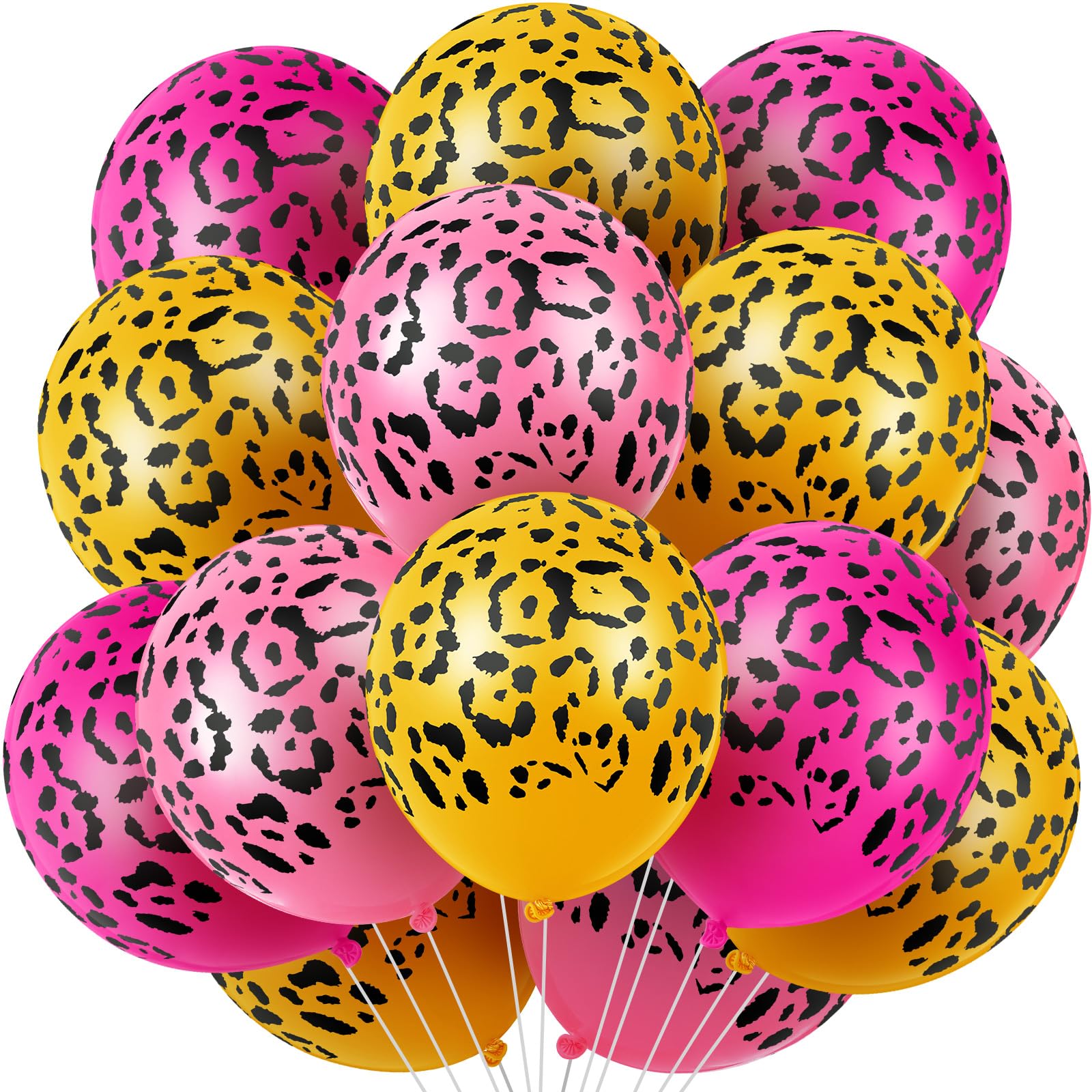 Snapklik.com : 36 Pcs Cheetah Balloons Leopard Print Balloons Spots ...