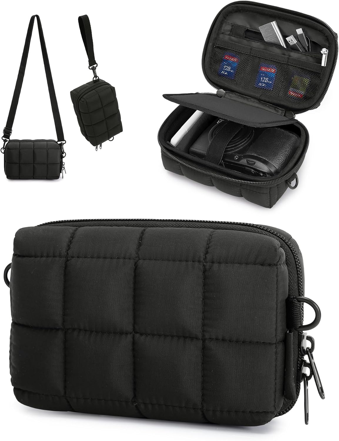Amazon.com : BAGSMART Digital Camera Case, Protective Puffy Camera Case ...