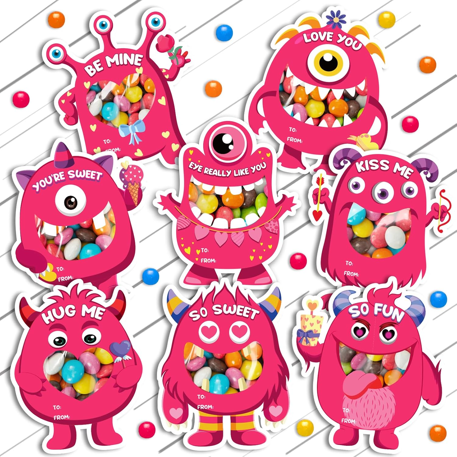 Amazon.com: Mczan 32 Pack Valentines Day Cards for Kid Classroom ...