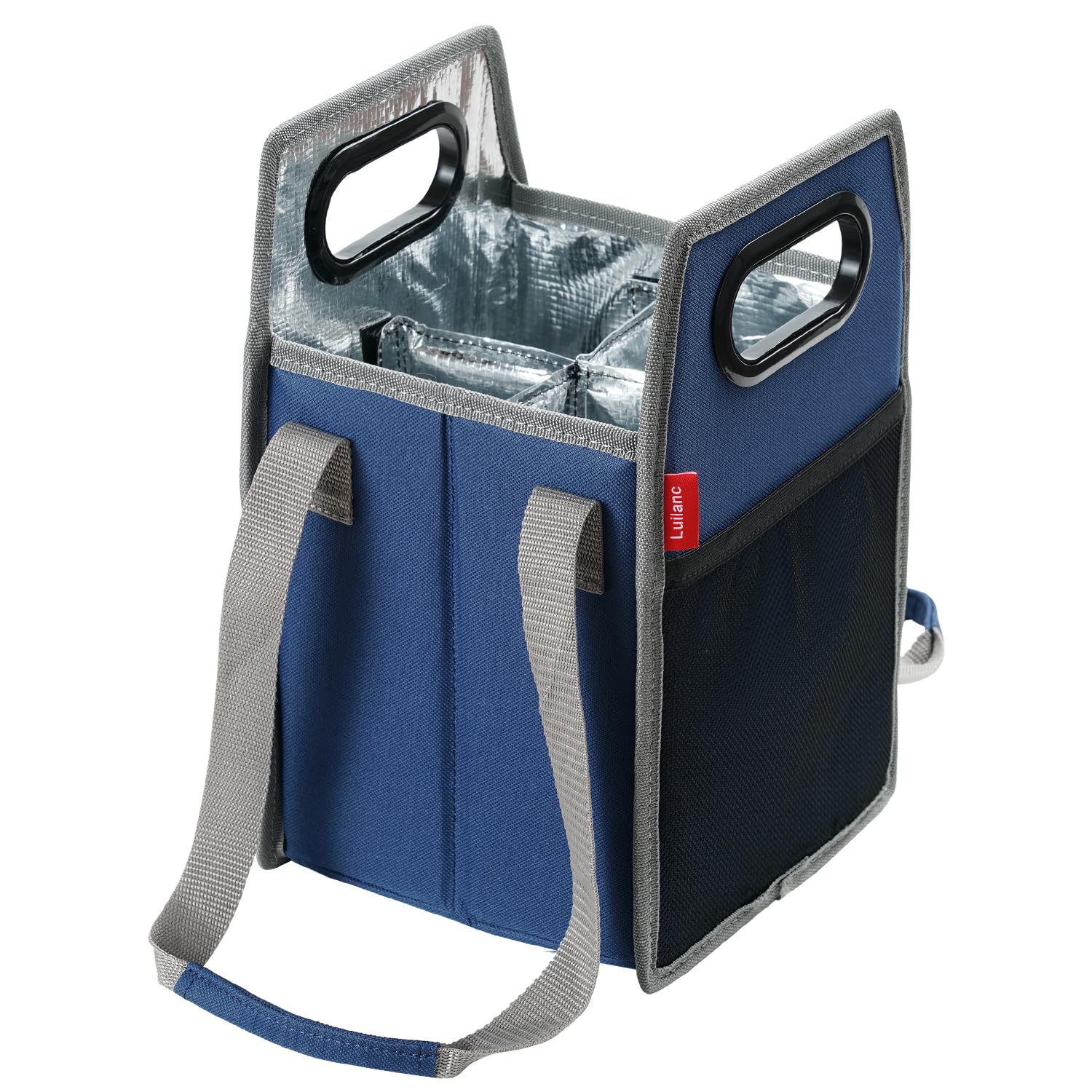 Amazon.com: LUILANC Bottle Wine Carrier Collapsible 4 Bottle Storage ...
