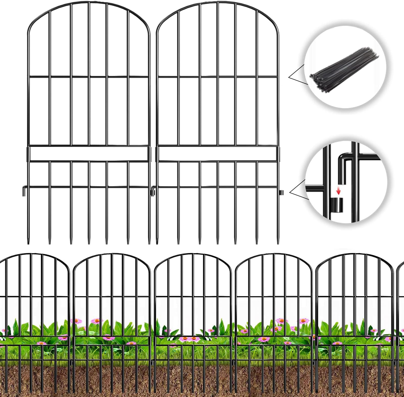 Amazon.com : Pacific Accents Expandable Modular Outdoor Garden Fence ...