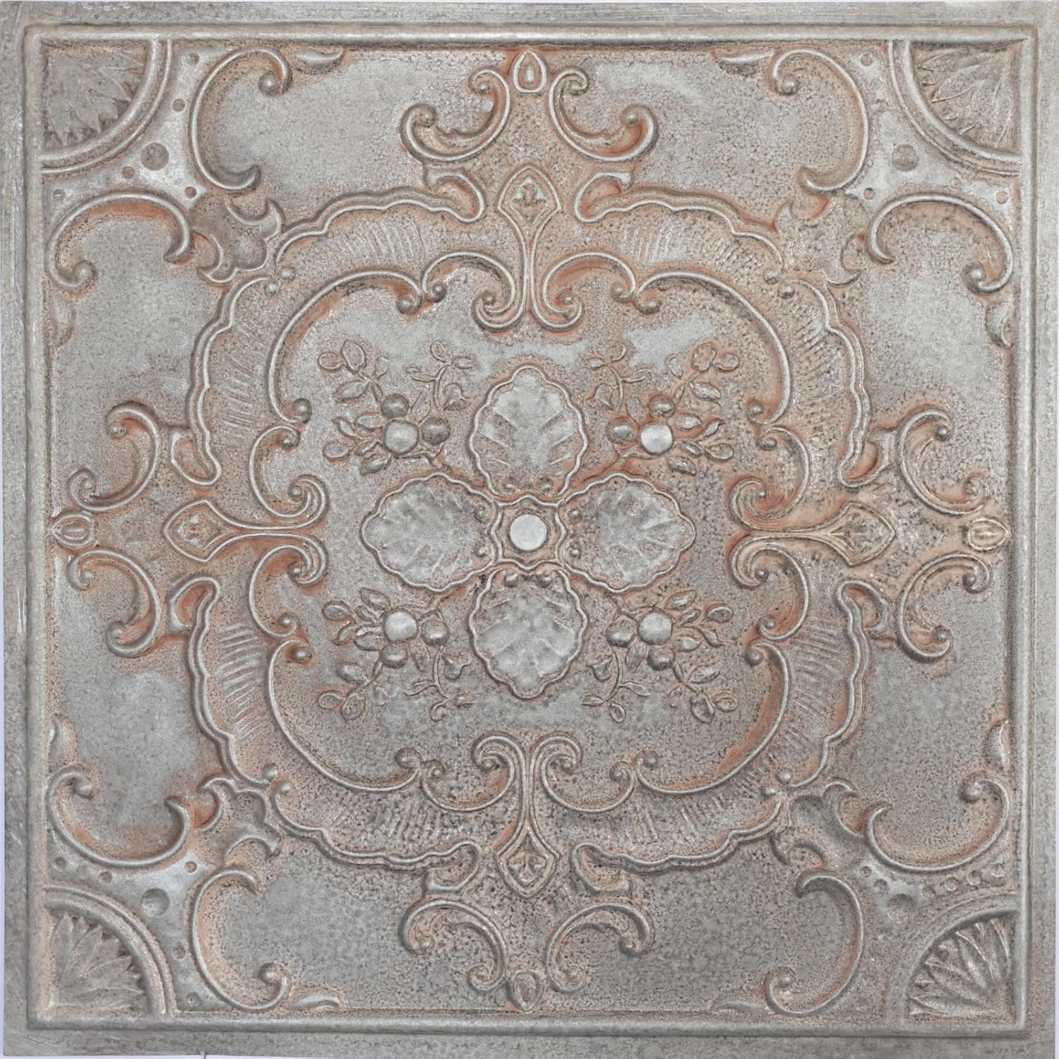 Amazon.com: Vintage Tin Ceiling Panels 24x24 PVC Bathroom Ceiling Tiles ...