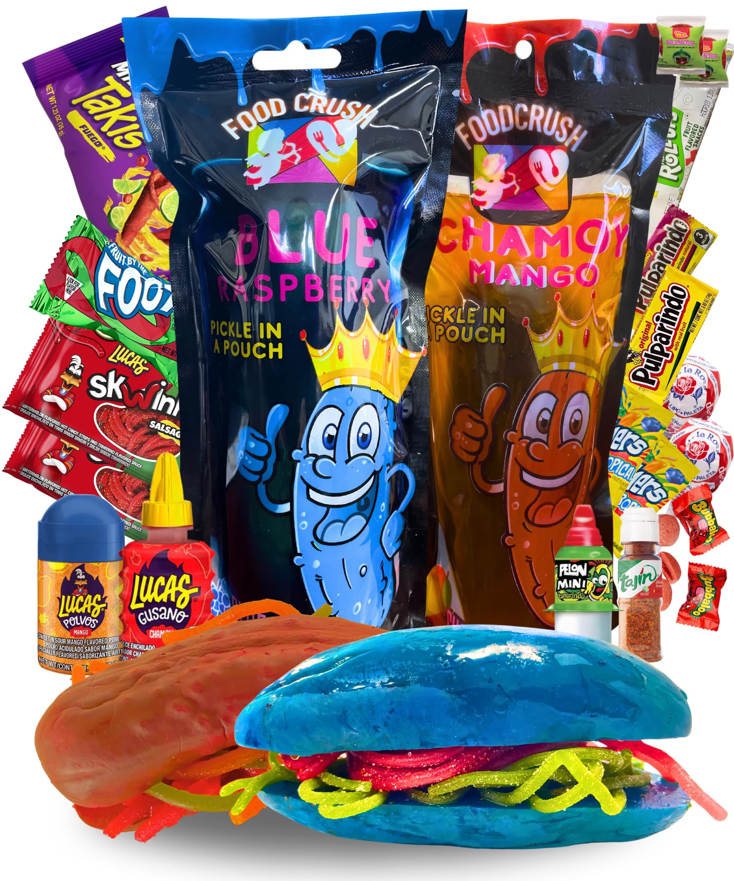 Amazon.com : Chamoy Pickle Kit + Blue Raspberry Pickle In A Pouch for 2 ...