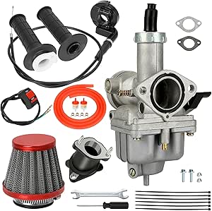 Amazon.com: CILOYU PZ26 Dirt Bike Carburetor Carb Throttle Assembly Replacement for Taotao CG ...