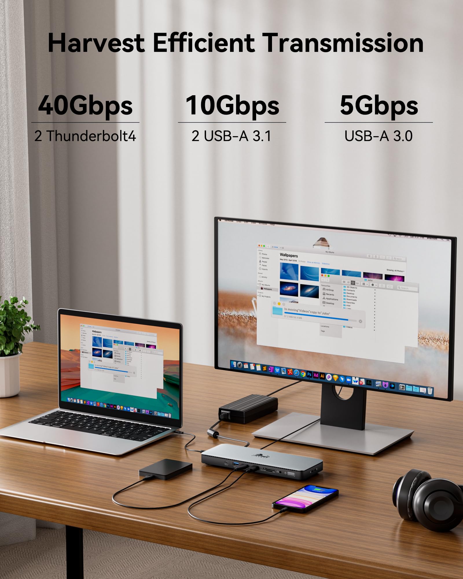 Snapklik.com : Thunderbolt 4 Dock 16 Ports - 96W Charging, 8K Displays ...