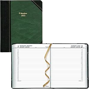 Blueline® 2025 Traditional Daily Planner, Appointment Book, 12 Months ...