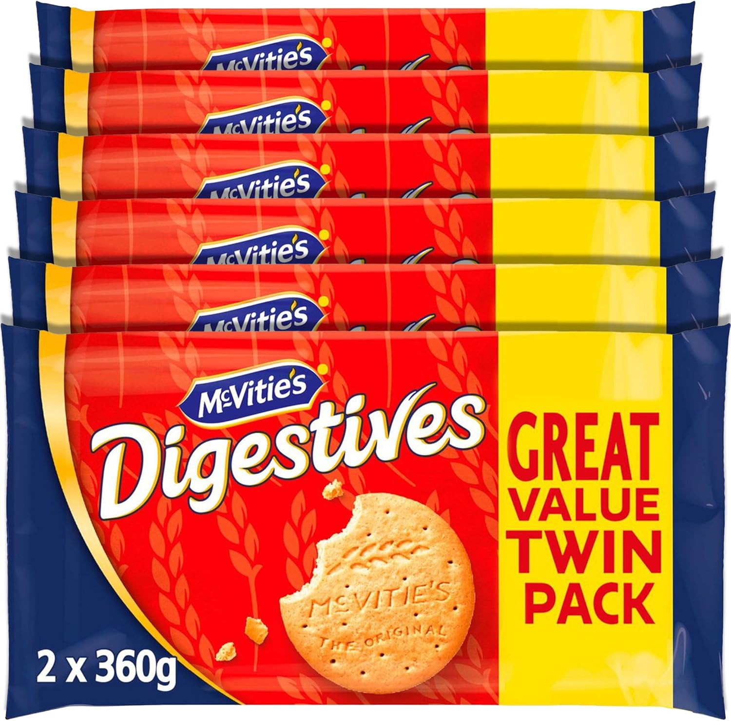 McVitie's Digestives The Original Biscuits, Twin Pack, 2 x 360 g (6 ...