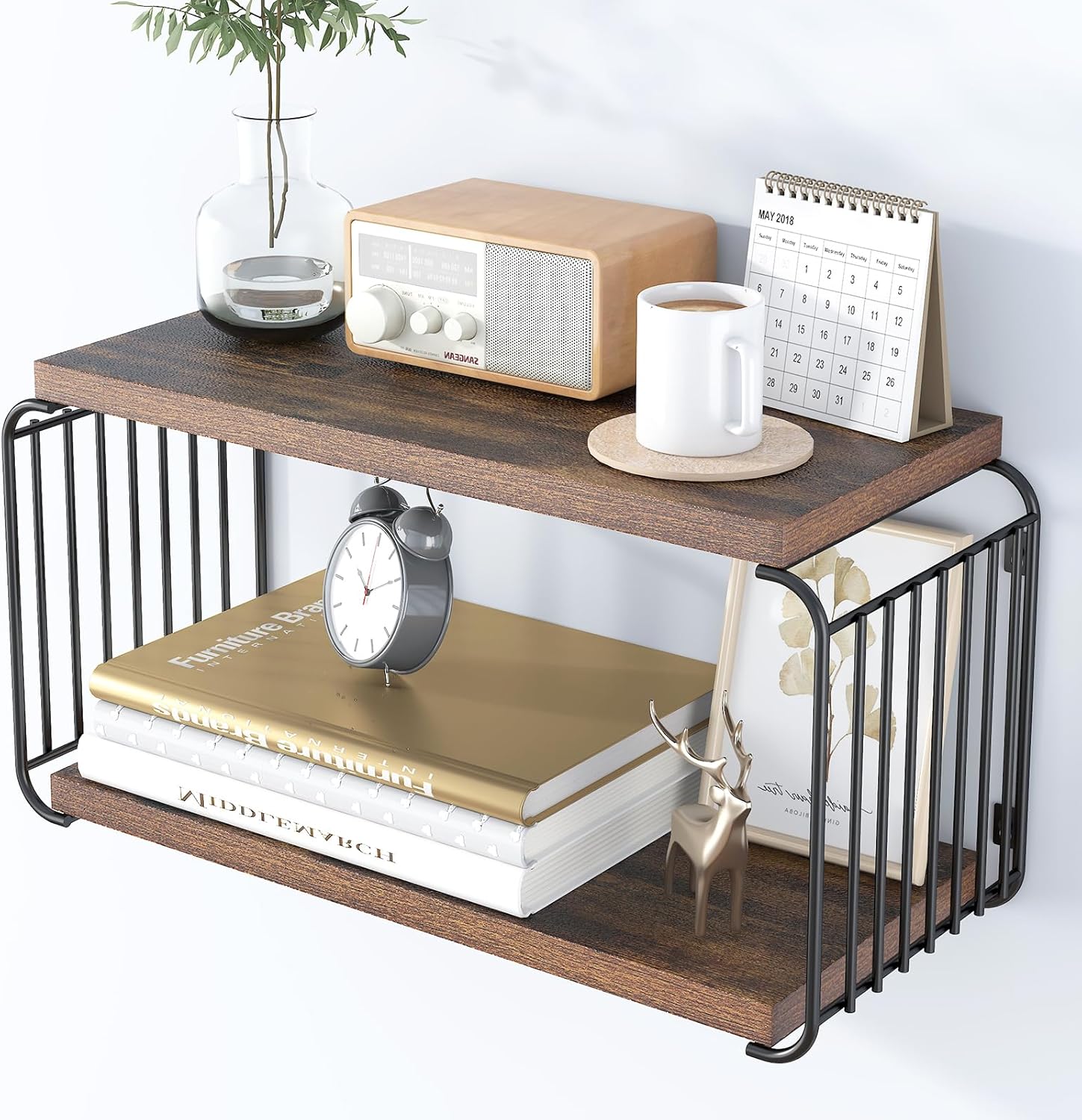 Amazon.com: MXCSE Floating Nightstand Shelves – Modern Night Stand for ...