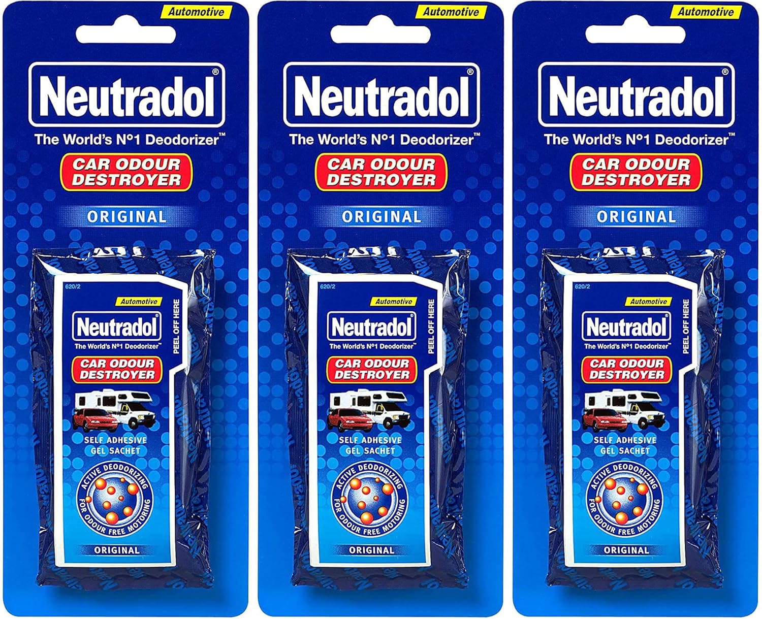 Neutradol Gel Sachet - Original - 3 Pack : Amazon.co.uk: Grocery