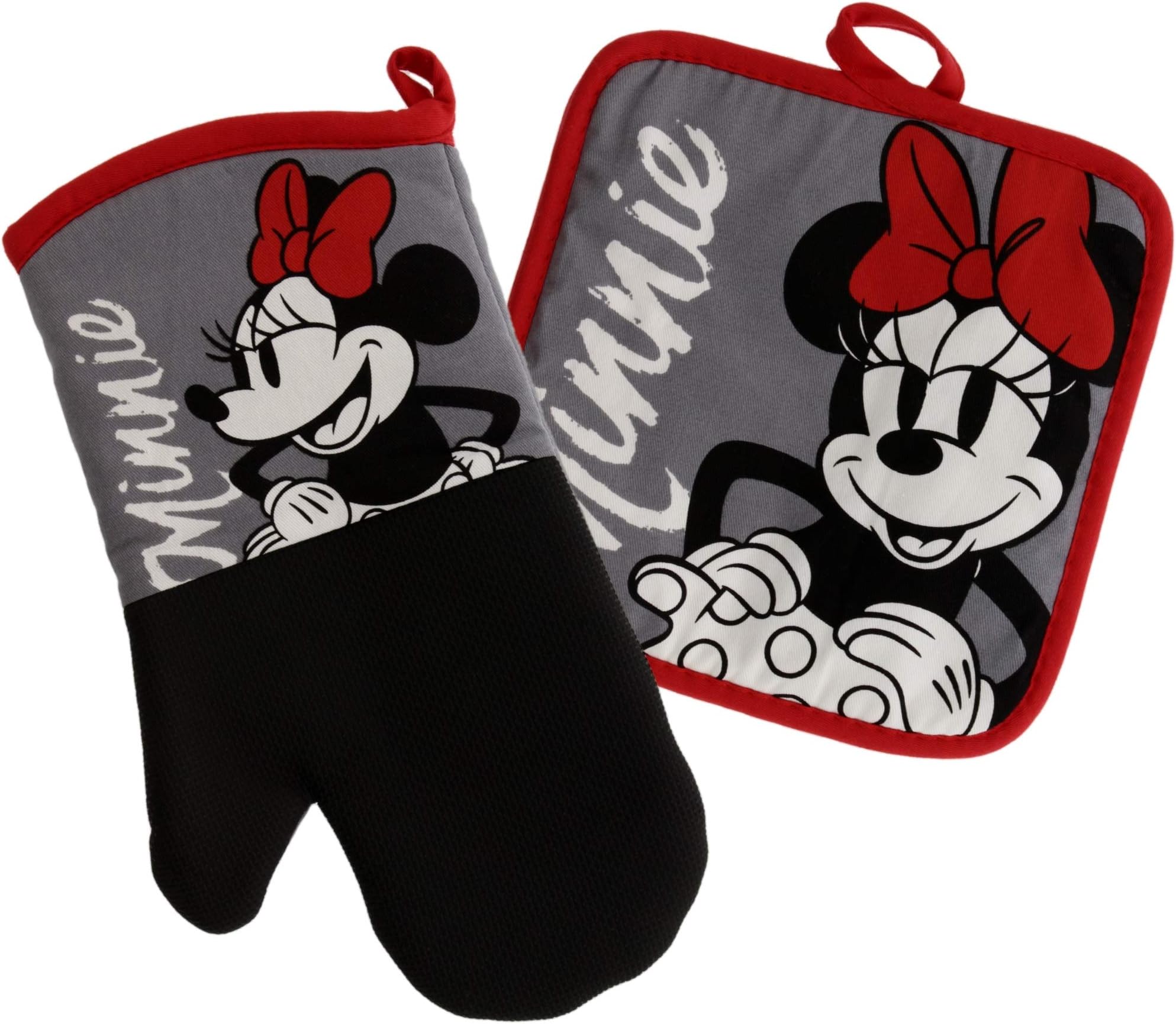 Amazon.com: Disney Oven Mitt Pot Holder & Dish Towel 3 pc Kitchen Set ...