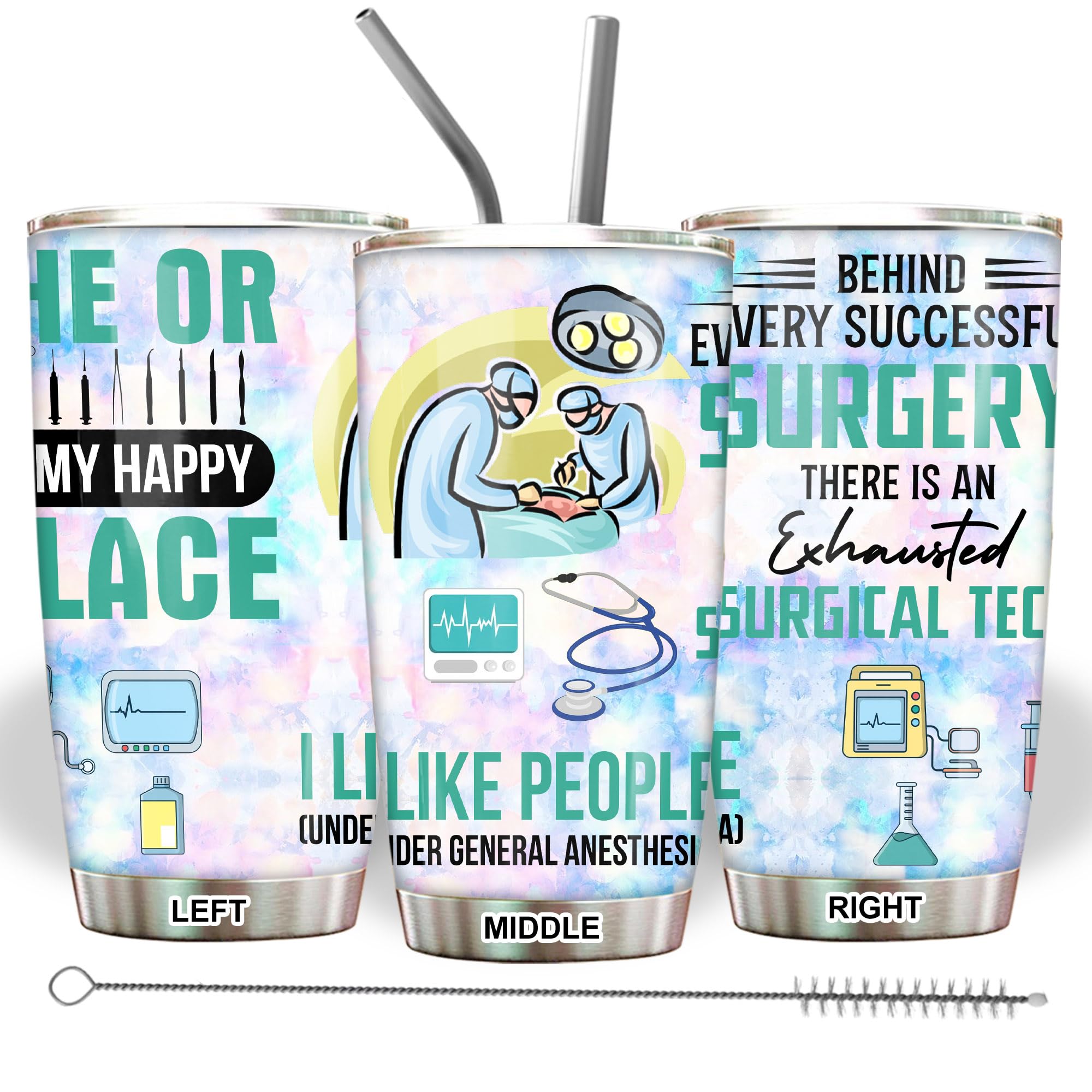 Amazon.com | MEDROC Surgical Tech Gifts Tumbler - Stainless Steel 20oz ...