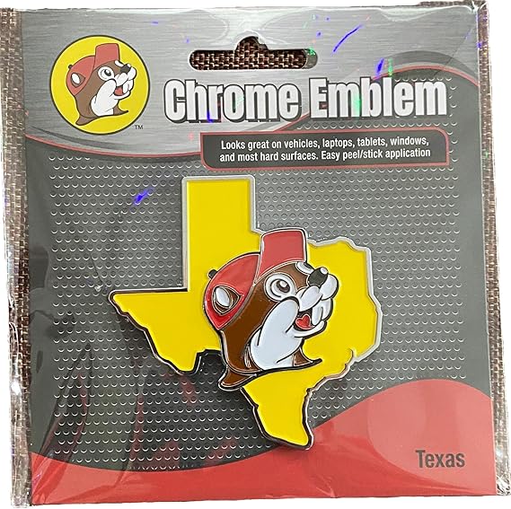 Amazon.com: Bucee's Texas Map Chrome Emblem 3'' Car Decal : Automotive