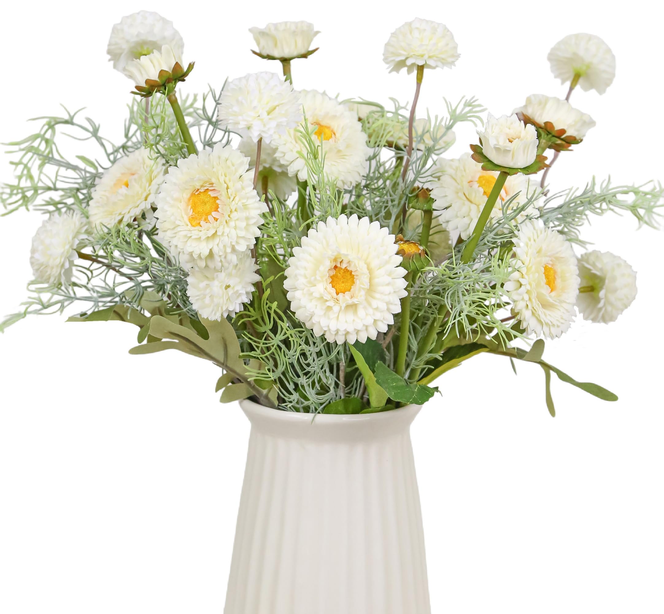 Amazon.com: VIBILY Fake Flowers Artificial Daisy Flowers Daisies and ...