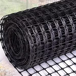 Amazon.com : ERRULAN Black Plastic Mesh Fence, Animal & Garden ...