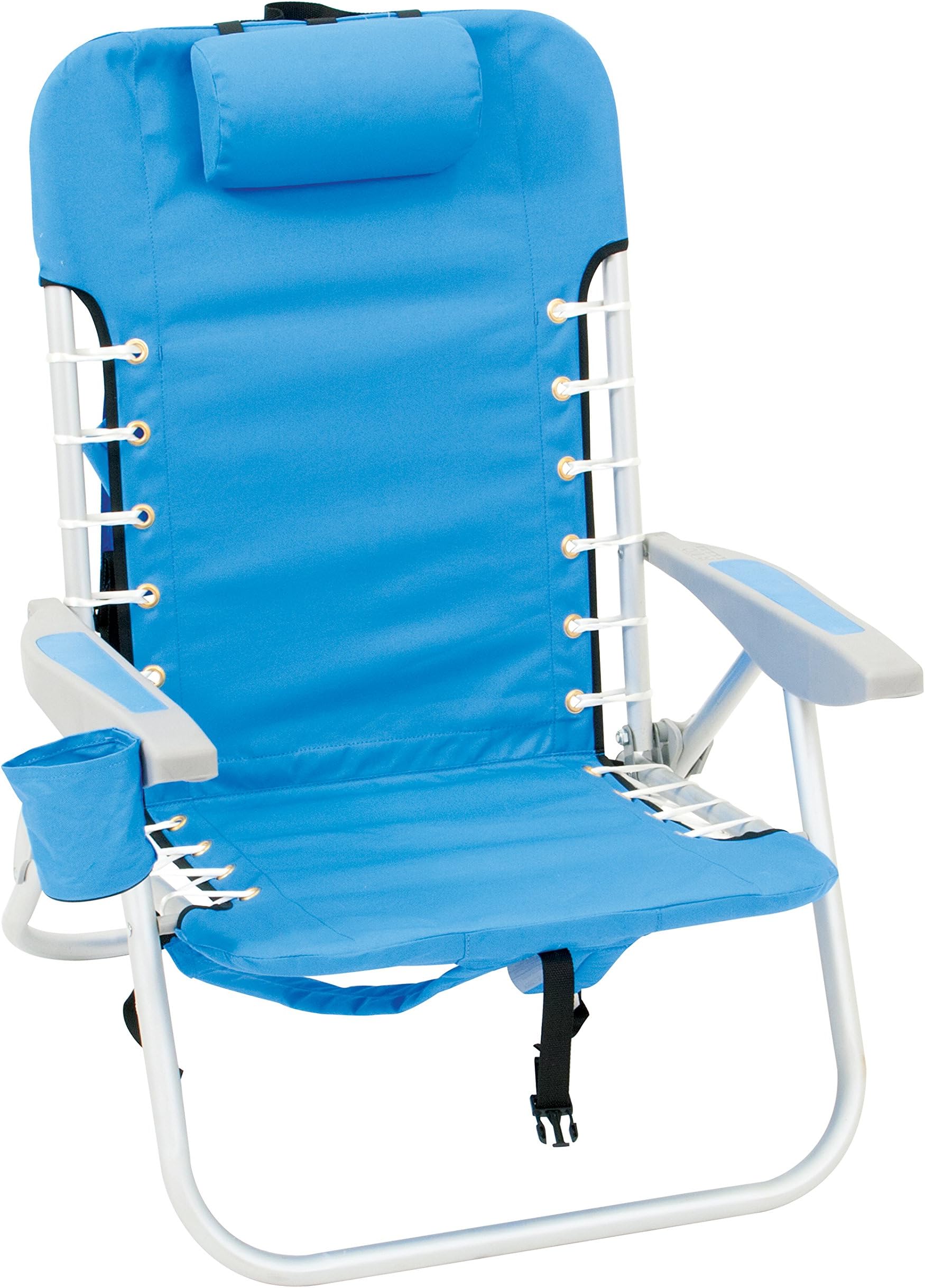 Amazon.com : Rio Beach Lace-Up Suspension Folding Beach Chair, Solid ...