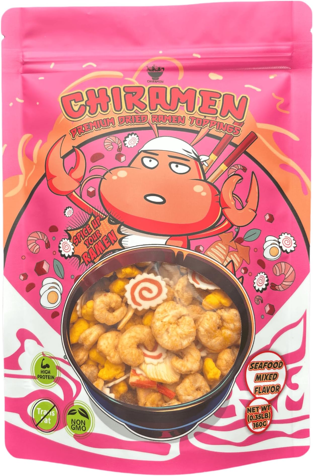 Amazon.com : Dried Ramen Toppings - Seafood Mix, Ramen Toppers for ...