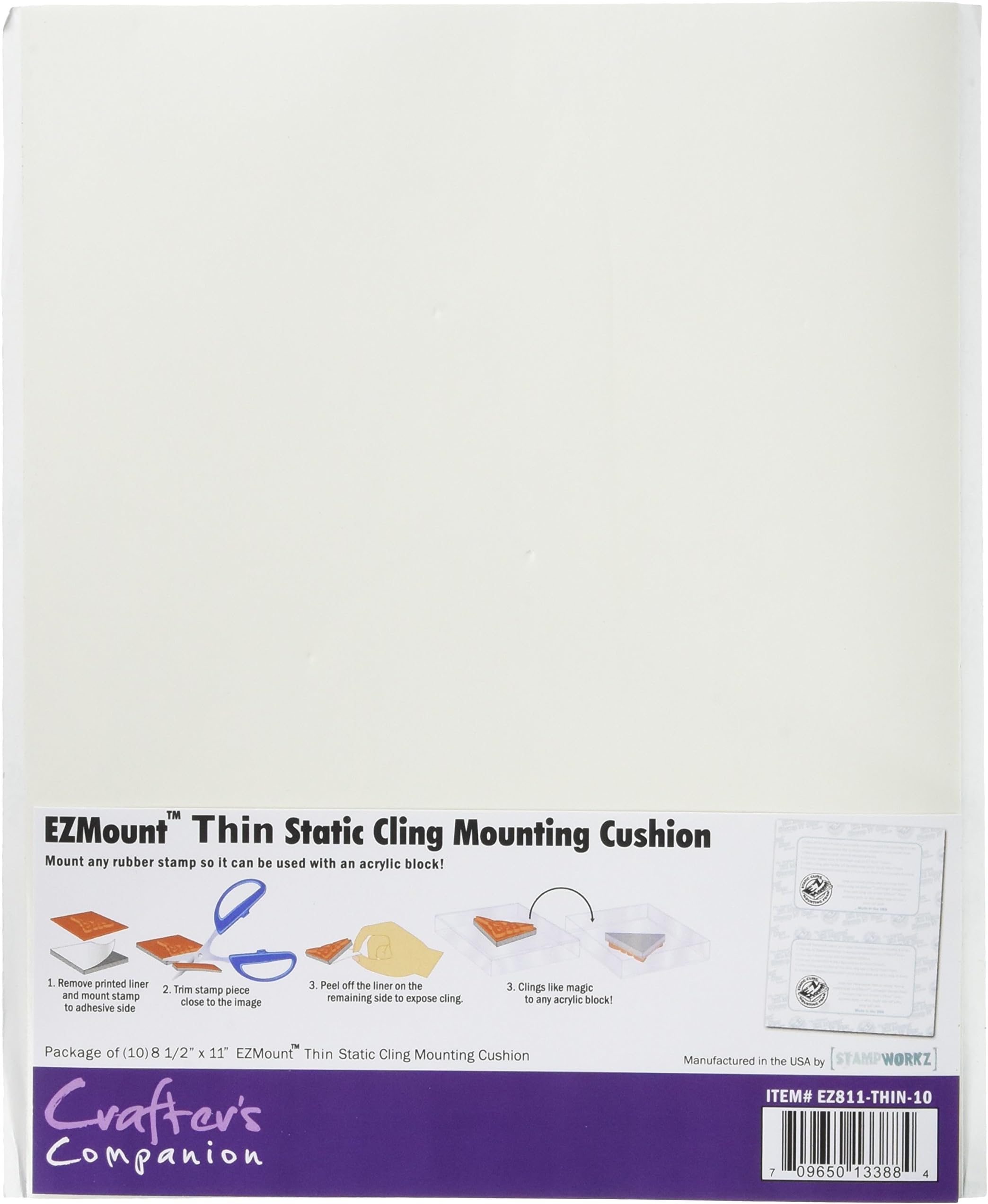 Amazon.com: EZ Mount 8.5x11 Static Cling Mounting Foam 10-Pack: Gray ...