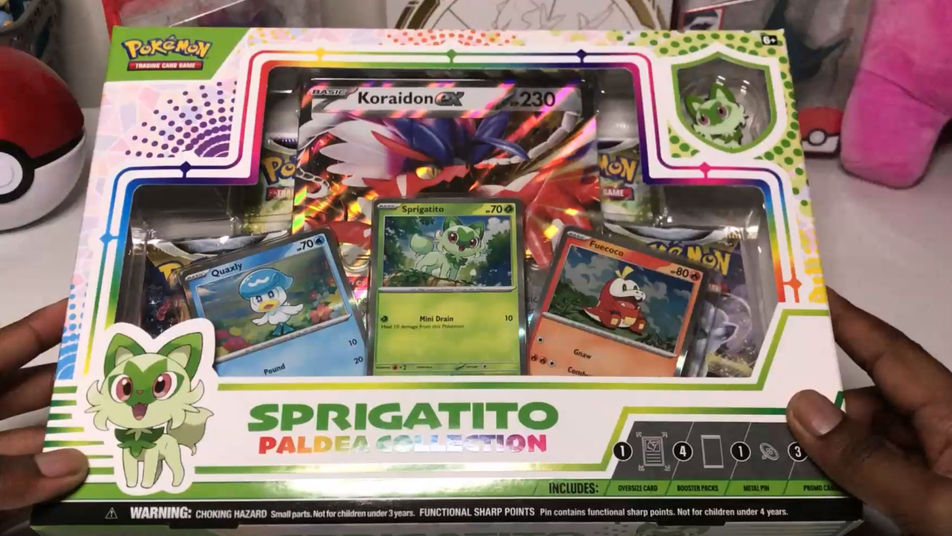 Watch Unboxing Sprigatito Paldea Collection Pokemon TCG on Amazon Live