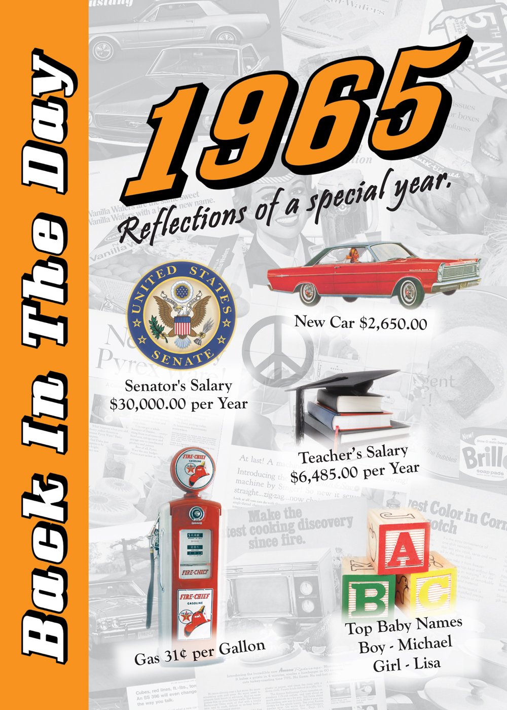 1965 Back In The Day - 24-page Greeting Card / Booklet with Envelope (5 ...