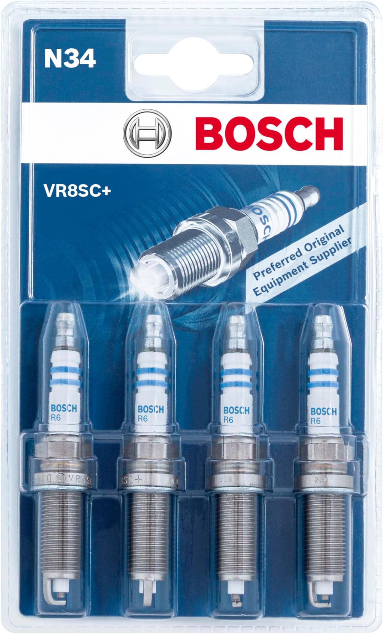 Amazon.fr : Bosch FR7DC+ (+8) - Bougie d'Allumage Nickel - Jeu de 4