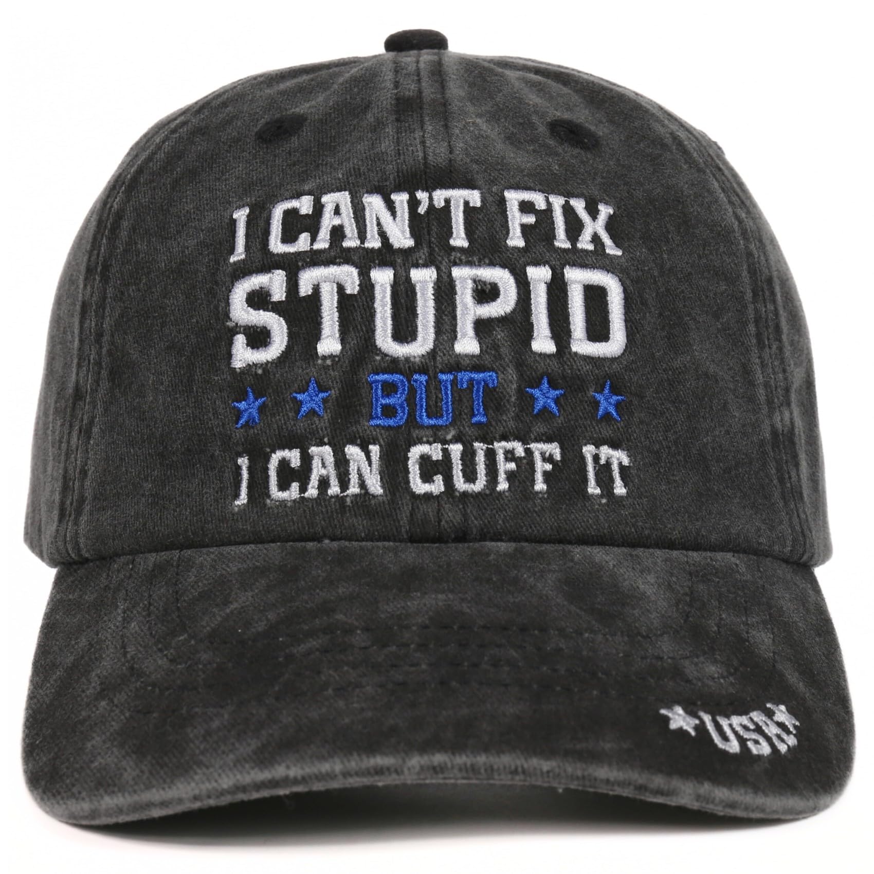 InnoBeta Funny Gifts Cap for Police Officers, Adjustable Embroidered ...