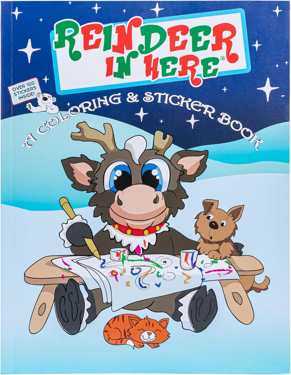 Amazon.com: Reindeer in Here Christmas Coloring Book with Over 100 ...