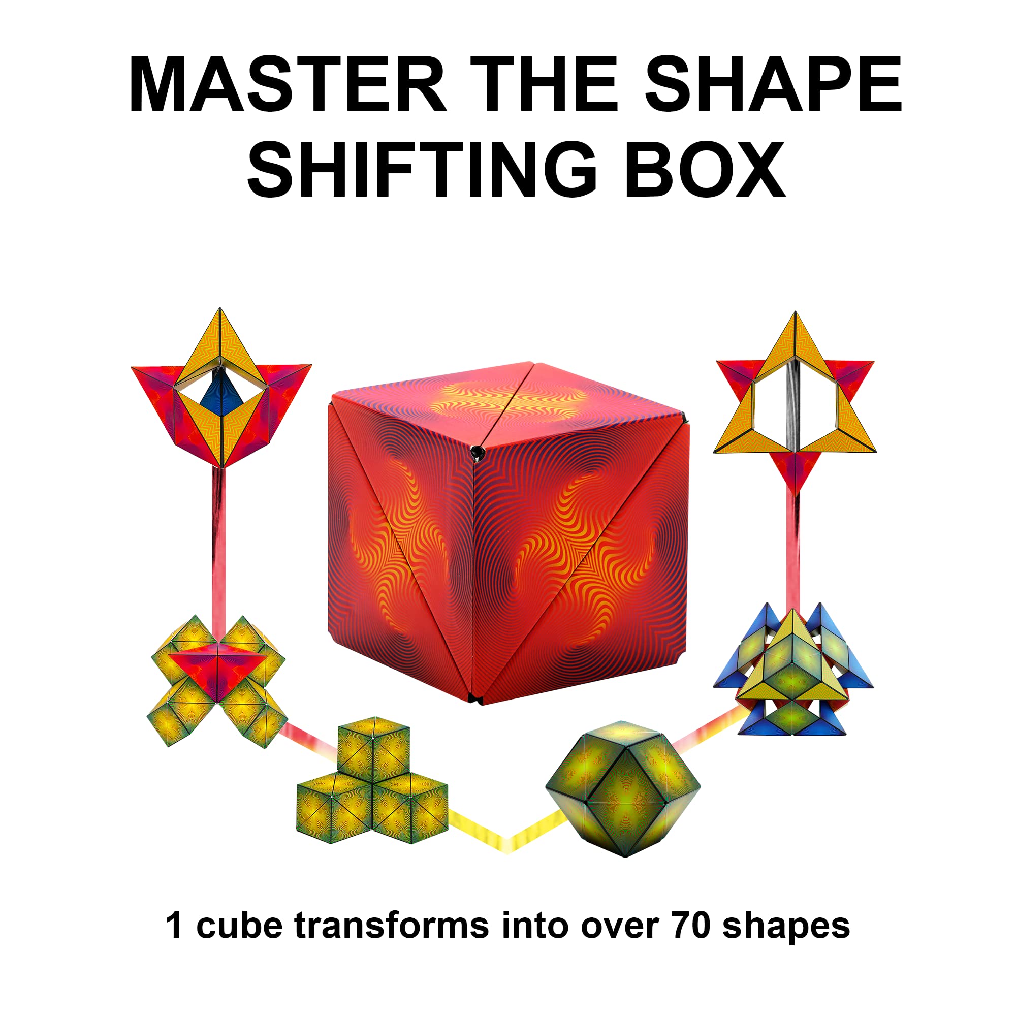 Snapklik.com : SHASHIBO Shape Shifting Box - Award-Winning, Patented Fidget Cube W/ 36 Rare ...