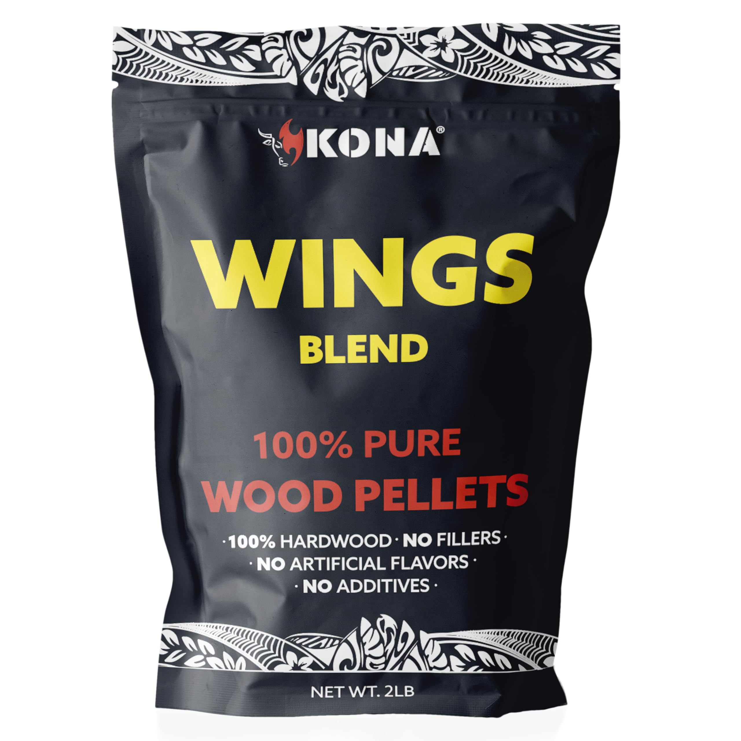 Amazon.com : Kona Wings Blend Smoker Pellets, Intended for Ninja Woodfire Outdoor Grill, 2 lb ...