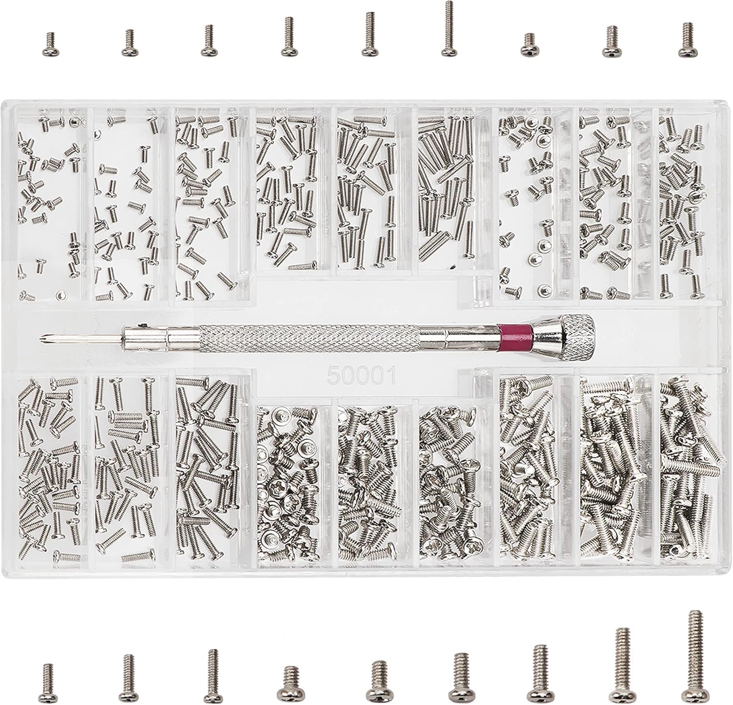 Tiny Micro Repair Screw Kit, M1.2/M1.4/M2 Screws for Electronics ...
