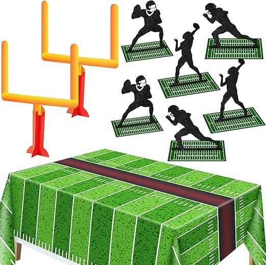 Amazon.com: Sumind 9 Pieces Football Party Decorations, Football Table ...