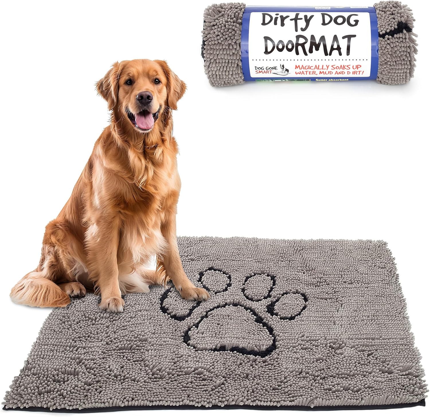 Amazon.com : Dog Gone Smart Dirty Dog Doormat - Fast Drying Rug with ...